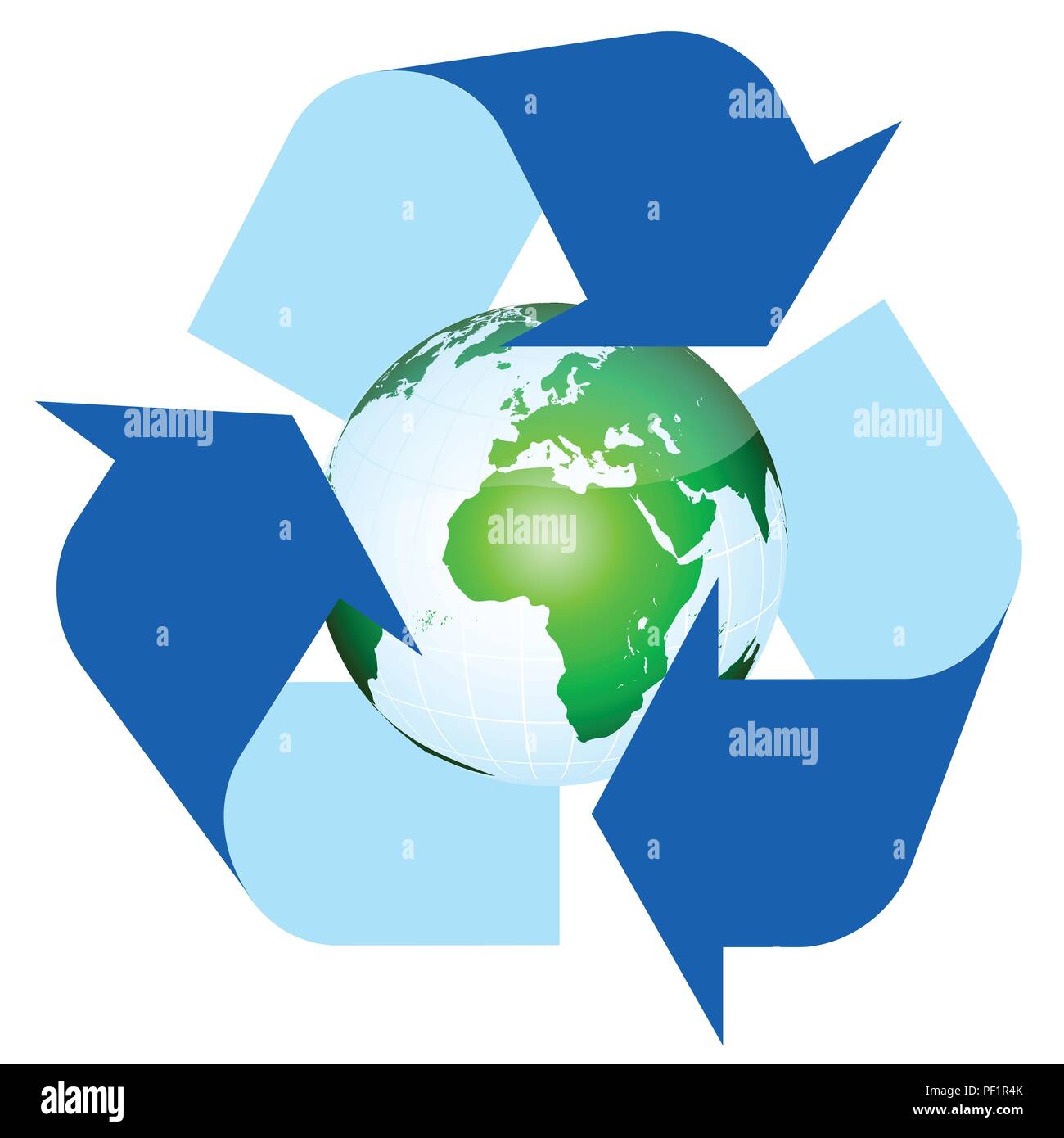 World globe earth recycle signs hi-res stock photography and images - Alamy