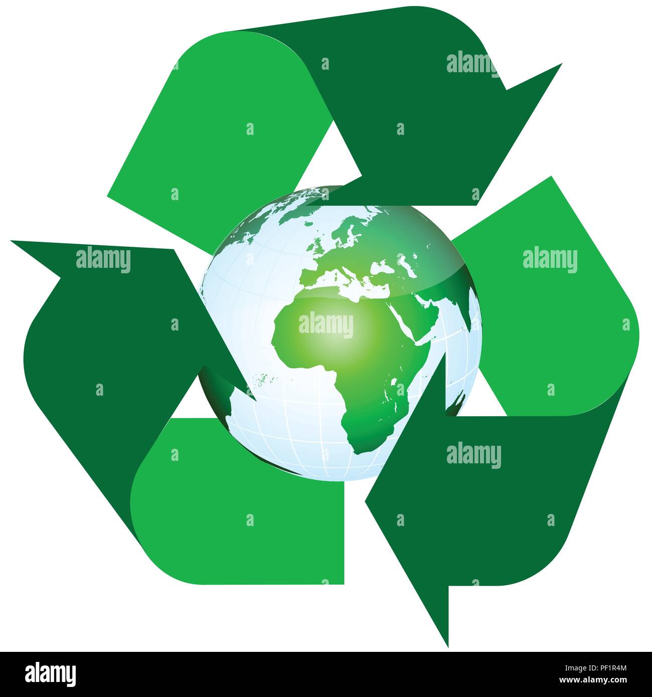World globe Recycle Stock Vector Image & Art - Alamy