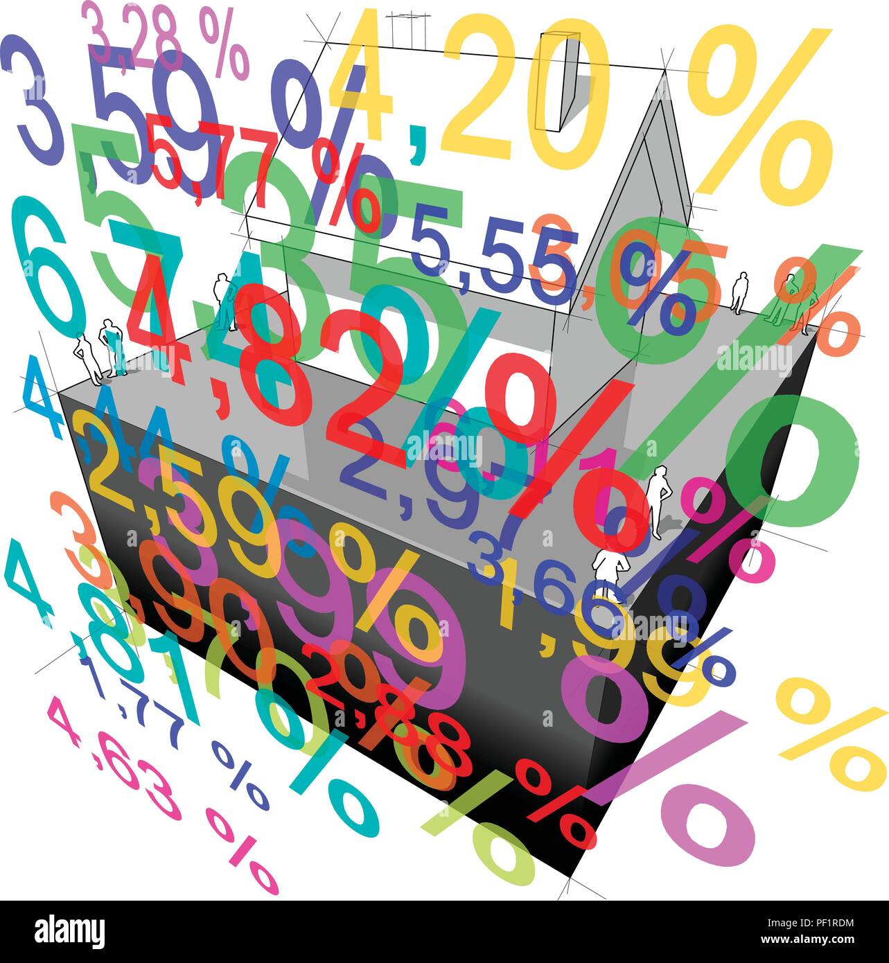 Annual interest rate Stock Vector Images - Alamy