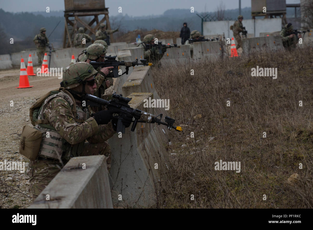 Georgian soldiers of 52nd Light Infantry Battalion, 5th Infantry ...