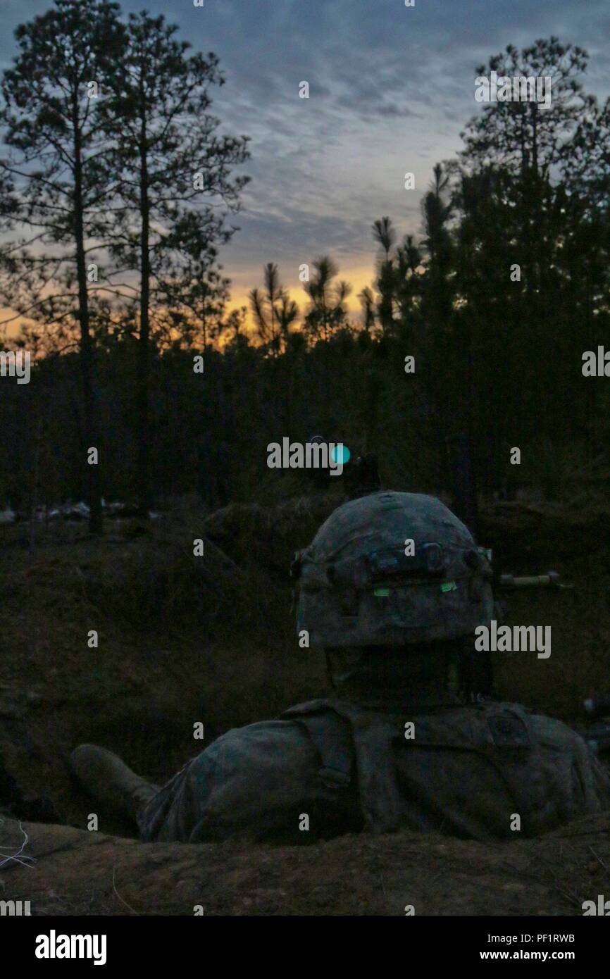 A paratrooper from an Outlaw Platoon, C Company, 3rd Battalion, 509th ...