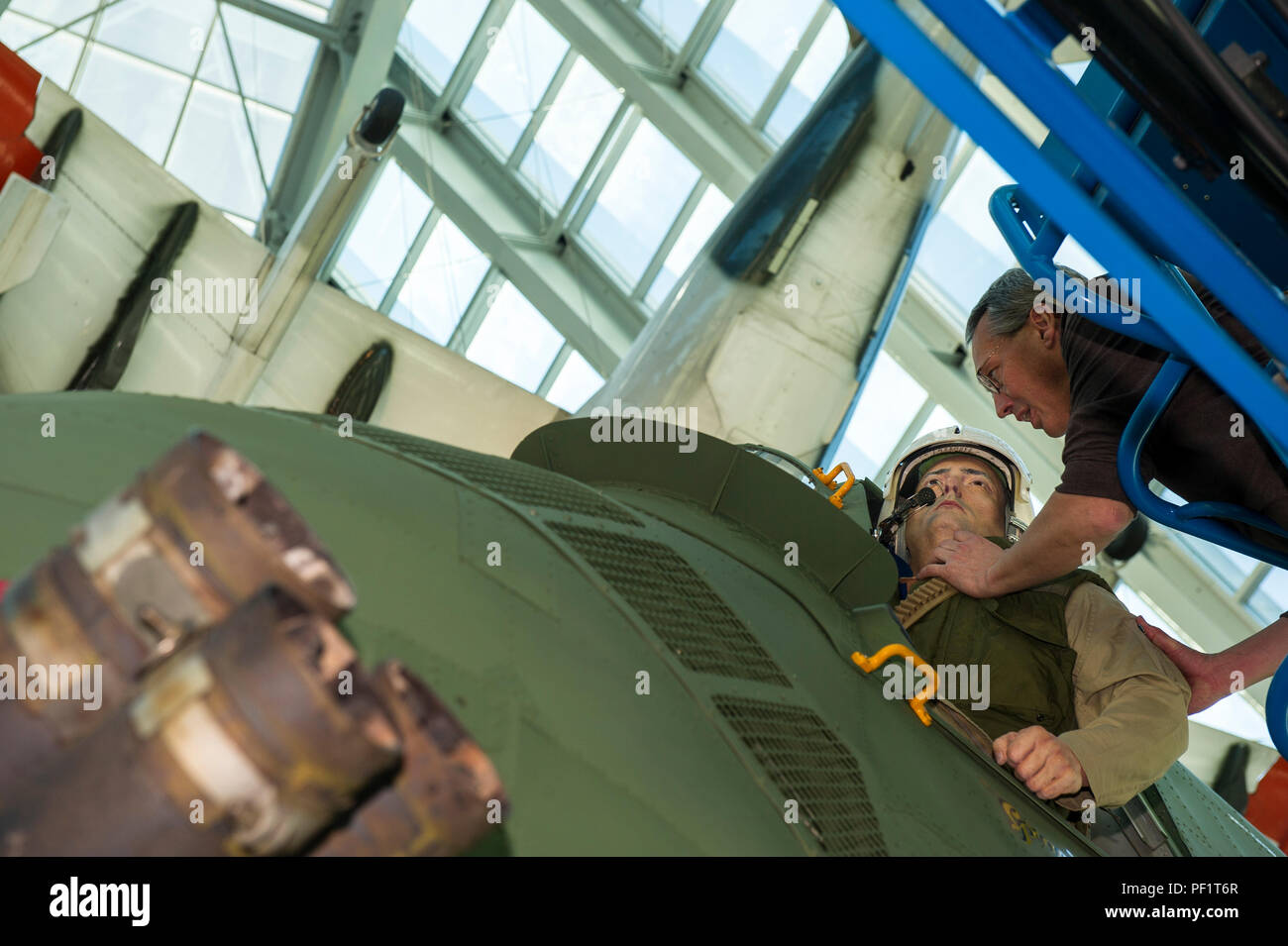 A cast figure made in the likeness of U.S. Marine Corps Gunnery Sgt ...