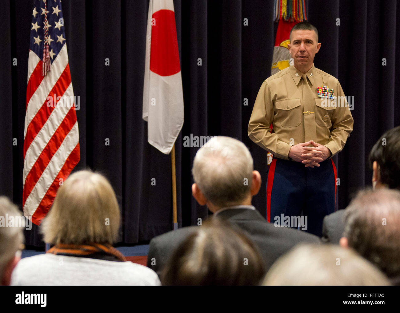 Commanding Officer of Marine Barracks Washington, Col. Benjamin T ...