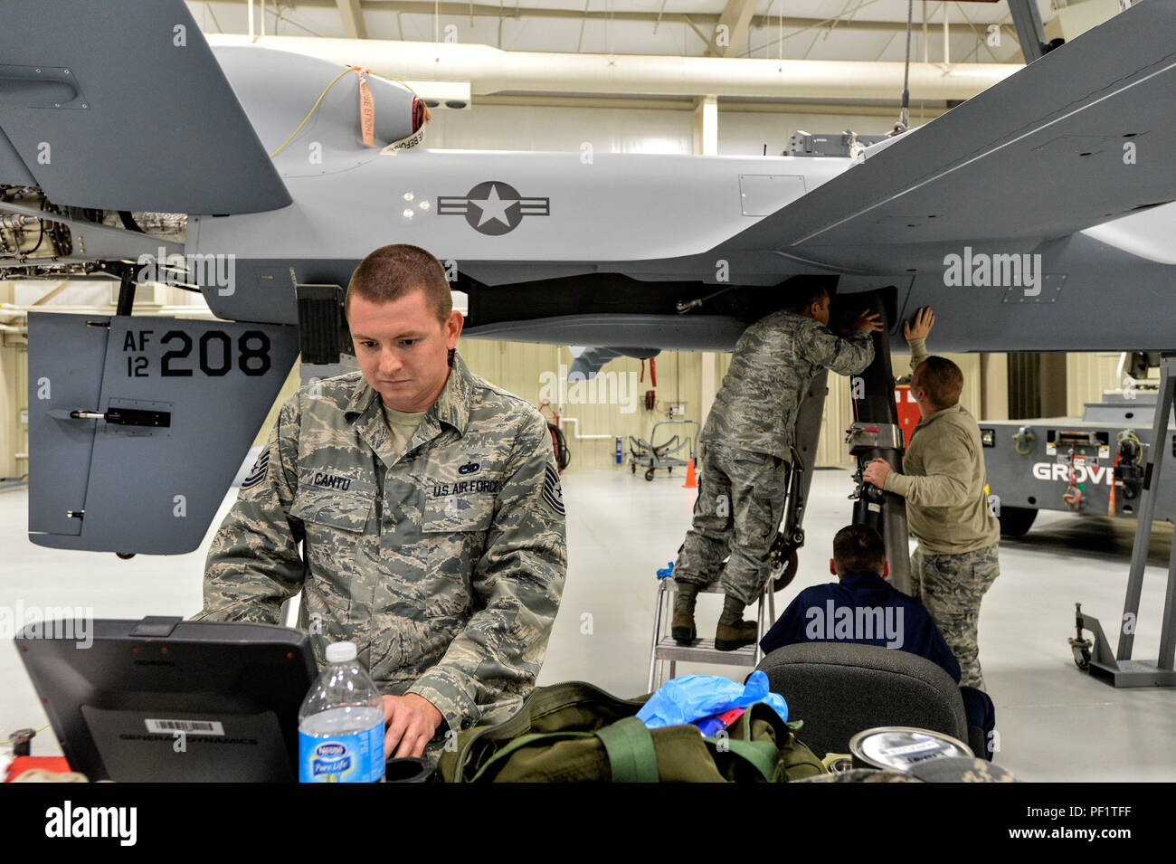 Tech Sgt. Daren Detachment 13 operation location A instructor checks ...