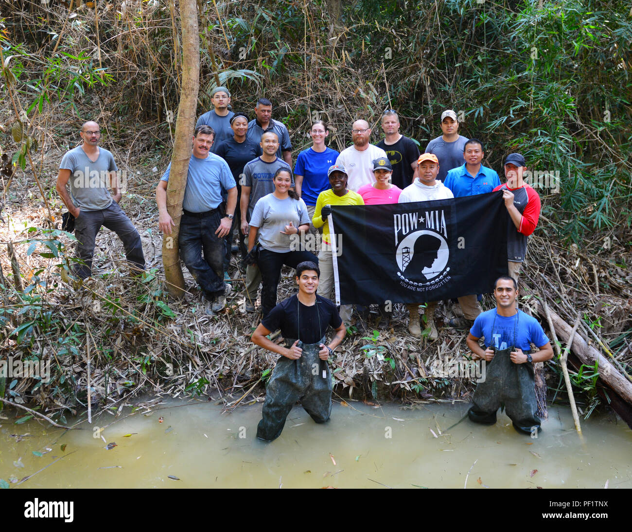Members of 16-2LA Recovery Team 3 assigned to the Defense POW/MIA ...