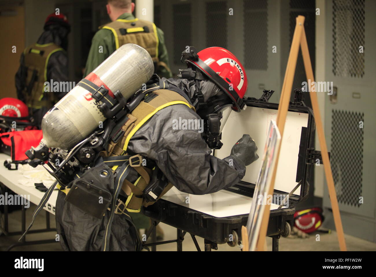 An extract Marine with Chemical Biological Incident Response Force ...