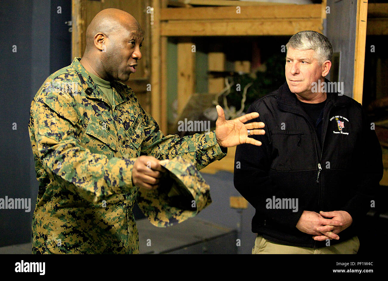 Retired Marine Master Sgt. Patrick Higgins, lead instructor at Raymond ...