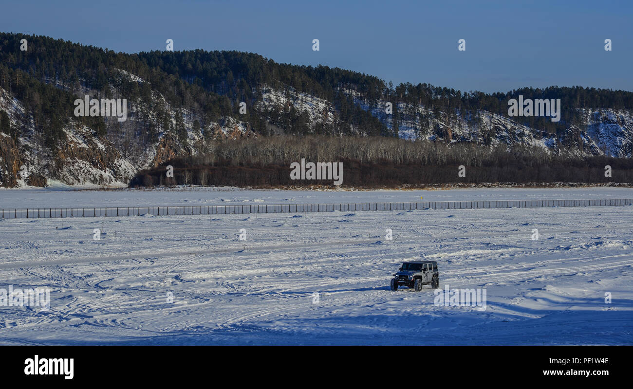 The Chinese–Russian border or the Sino–Russian border in Heilongjiang ...