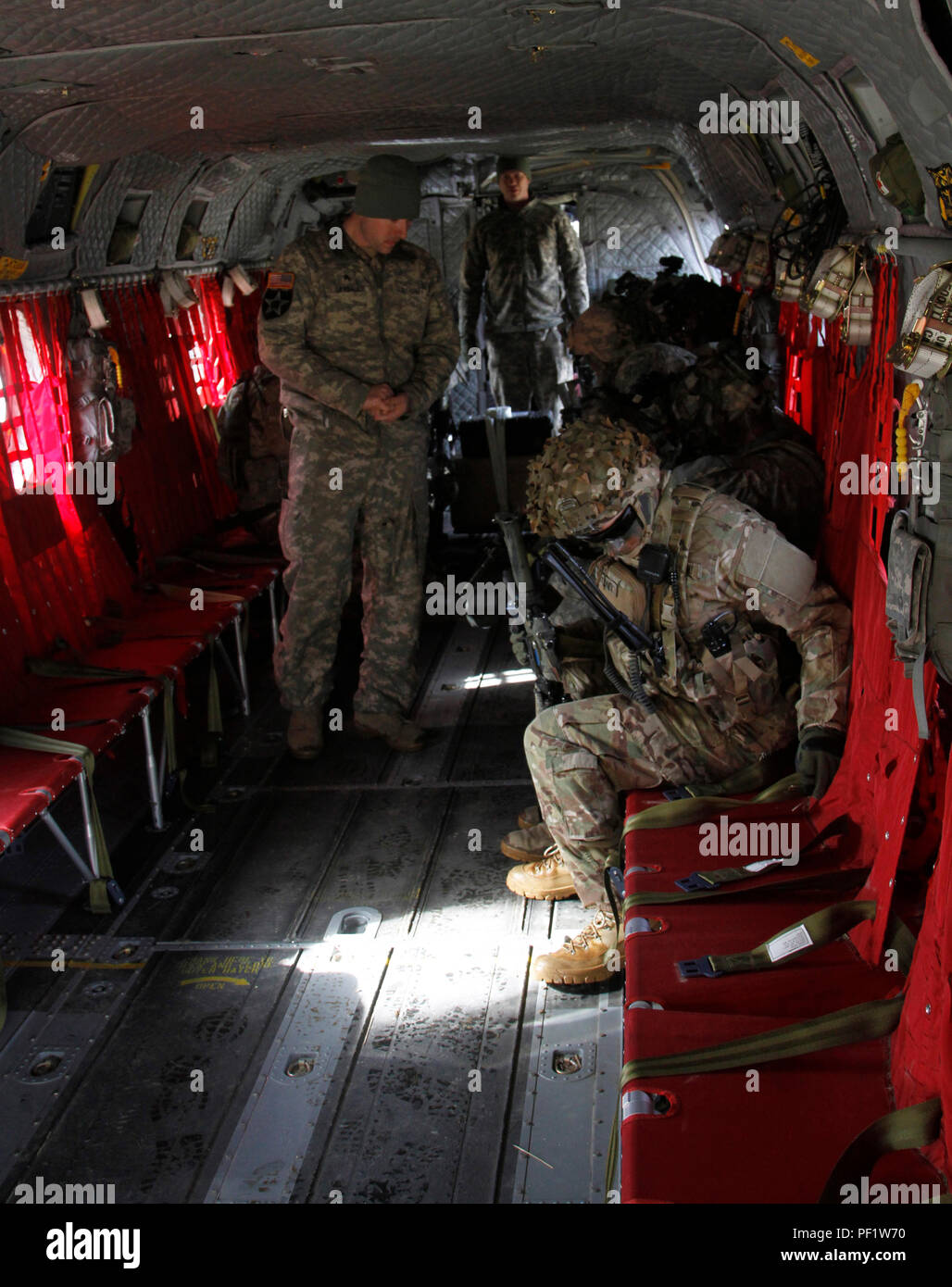 New York Army National Guard Sgt. Mike Landauer, a flight engineer with ...
