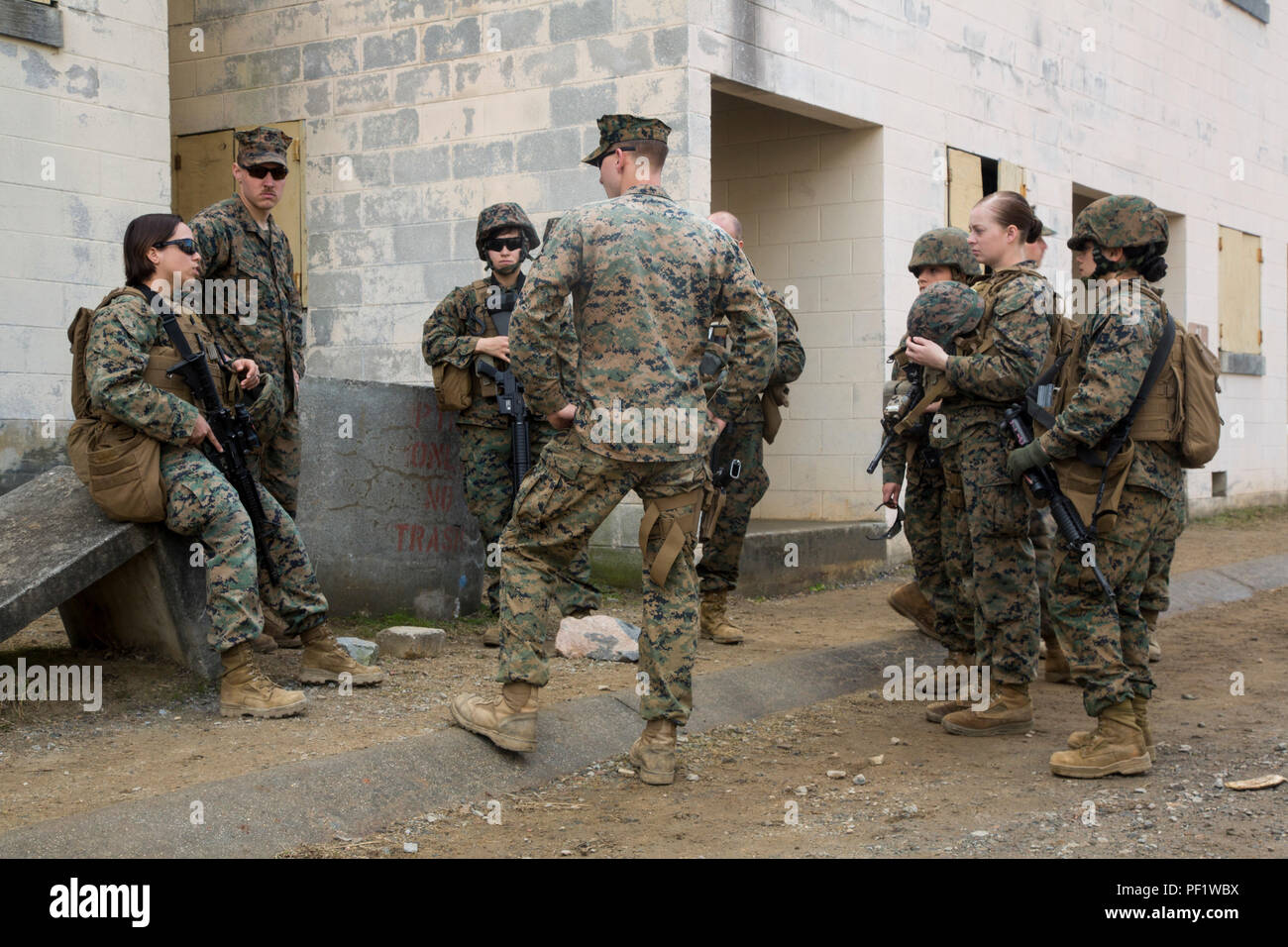 U.S. Marines assigned to the 22nd Marine Expeditionary Unit conduct an ...