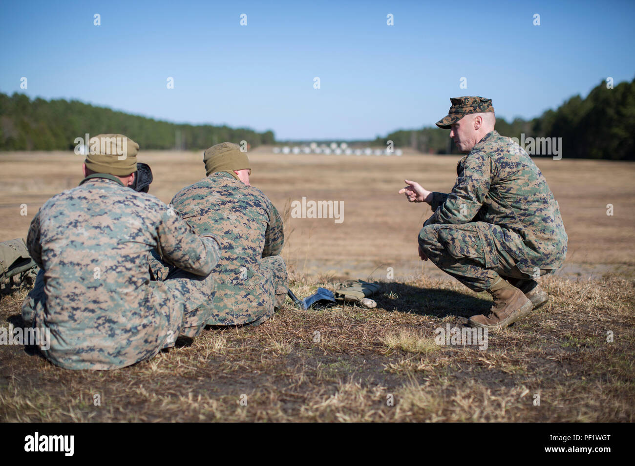 U.S. Marine Staff Sgt. David M. Griffith (right), a Scout Sniper ...