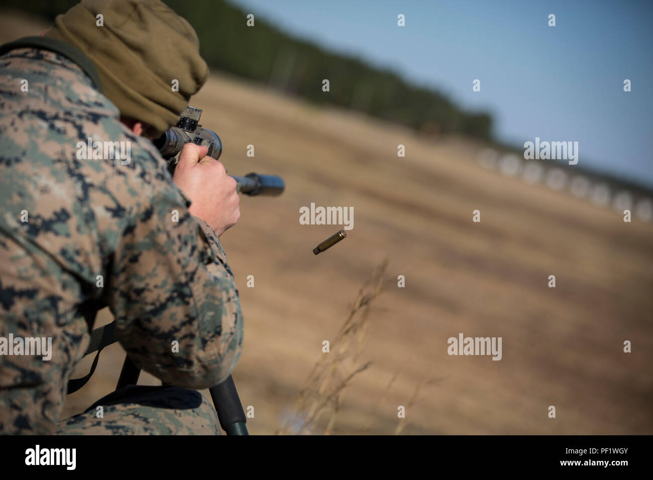 Students with the Marine Scout Sniper School, Advanced Infantry ...