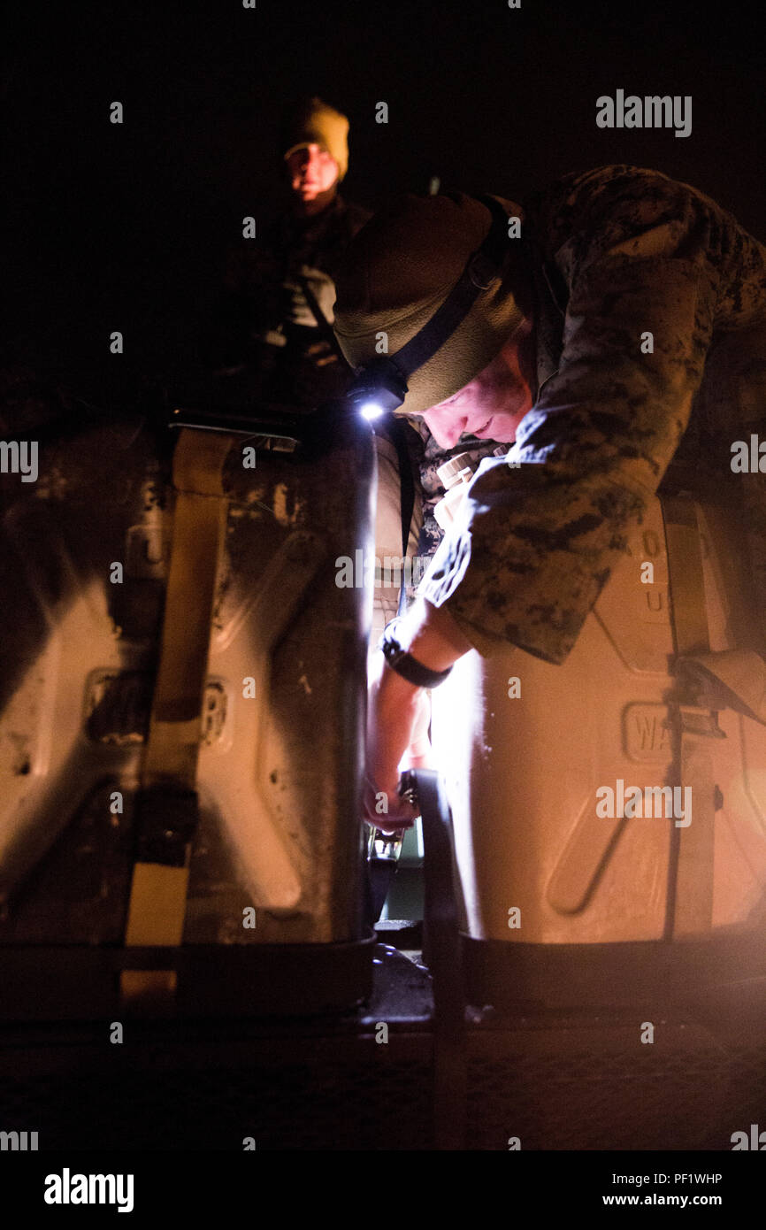 U.S. Marines assigned to 2d Low Altitude Air Defense Battalion (2D LAAD ...