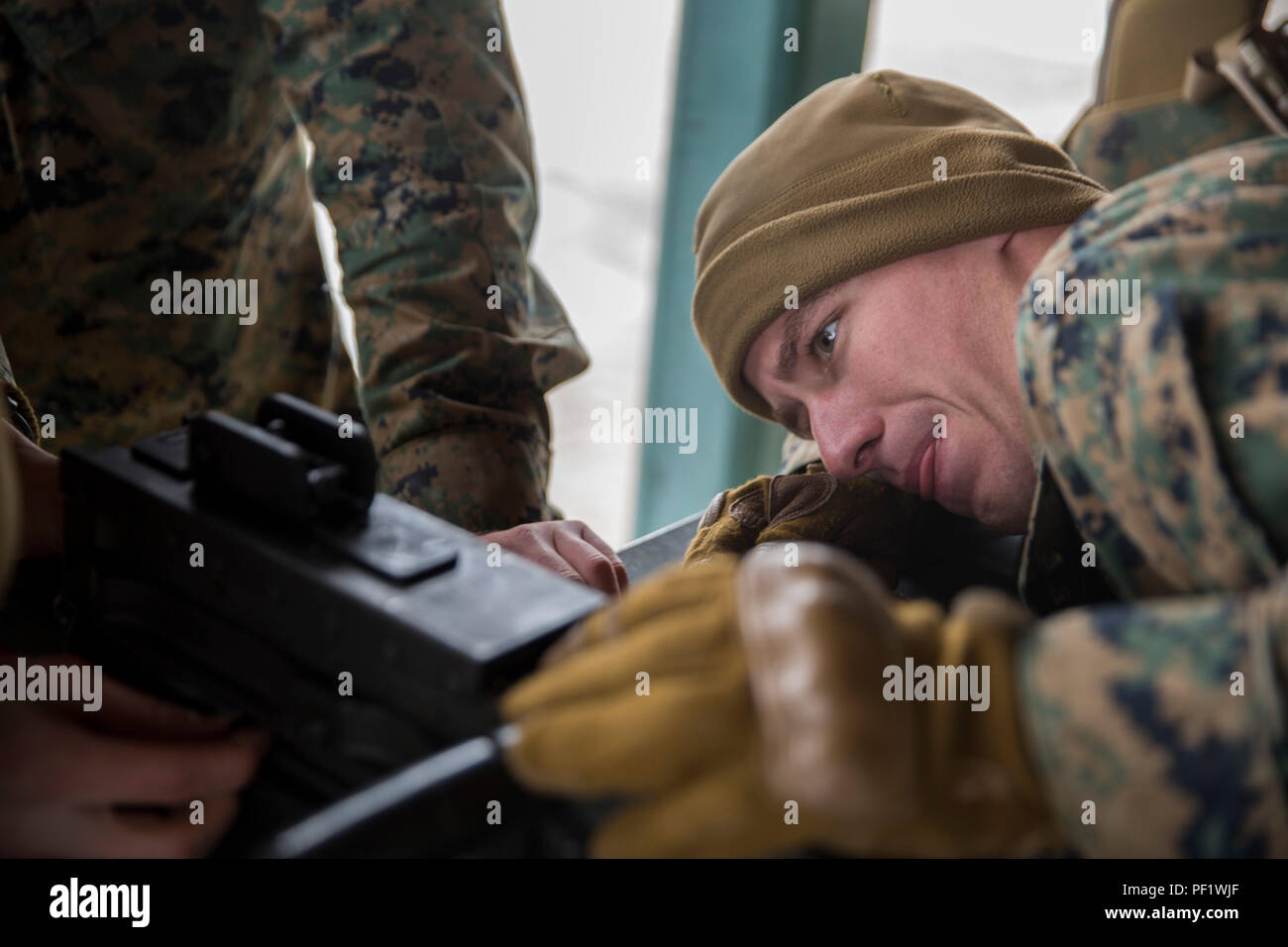 U.S. Marine Corps Cpl. Dakota H. Messier, a low altitude air defense ...