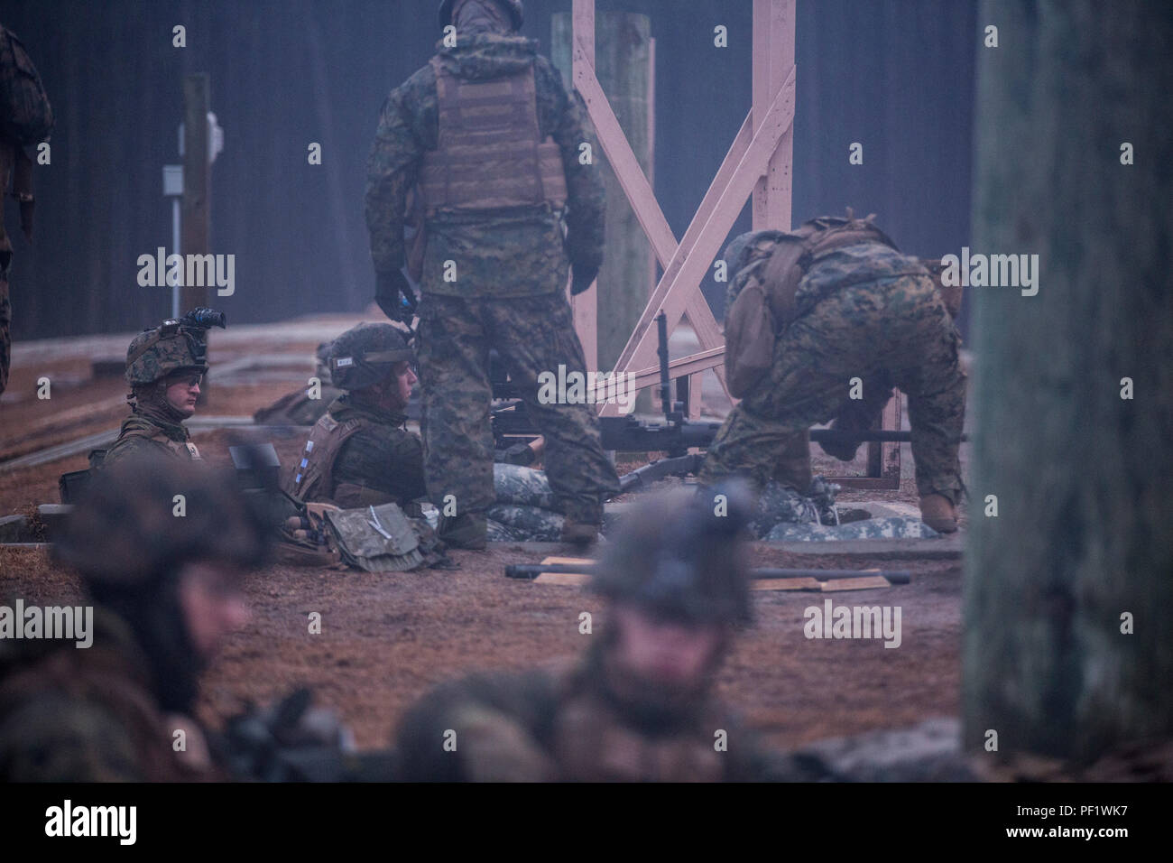 U.S. Marines assigned to 2d Low Altitude Air Defense Battalion (2D LAAD ...
