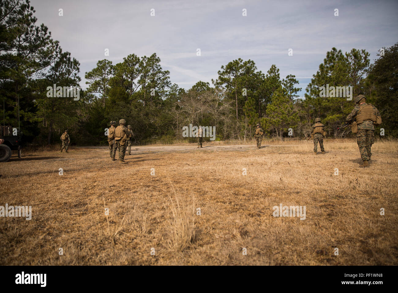 U.S. Marines assigned to 2d Low Altitude Air Defense Battalion (2D LAAD ...