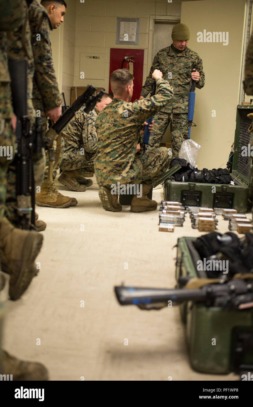 U.S. Marines assigned to 2d Low Altitude Air Defense Battalion (2d LAAD ...