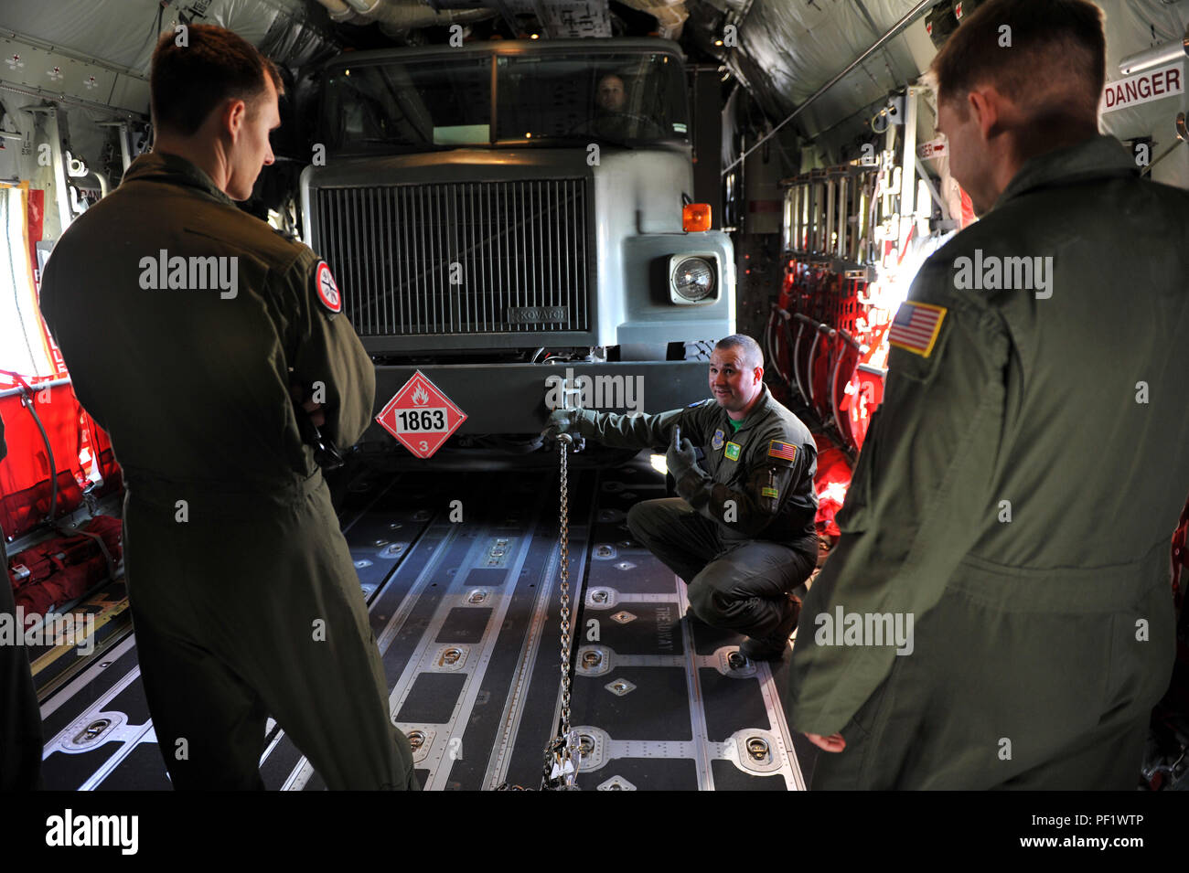 Staff Sgt. John Huberty, 61st Airlift Squadron loadmaster, conducted ...