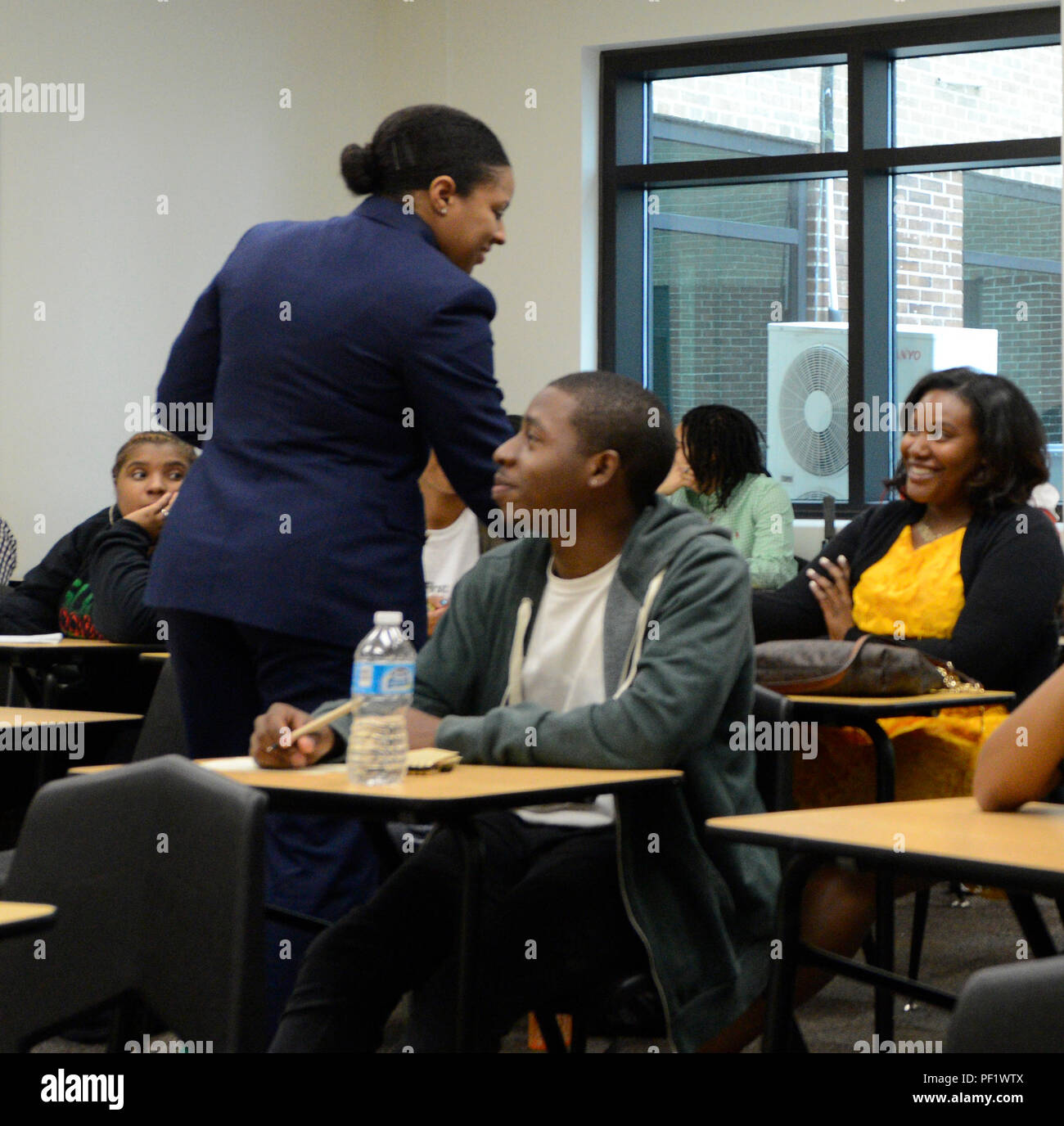 Ens. Briana Biagas, Coast Guard Sector New Orleans, demonstrates why ...