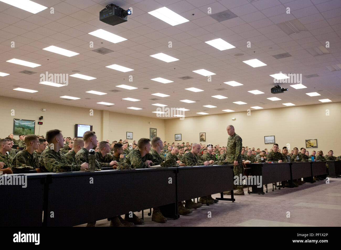 Commandant of the Marine Corps Gen. Robert B. Neller speaks with ...