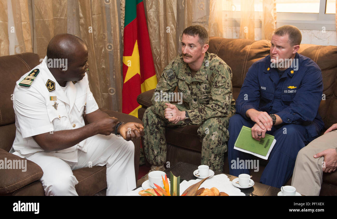 DOUALA, Cameroon (Feb. 22, 2016) - Capt. Christophe Ndzana Mvondo, base ...