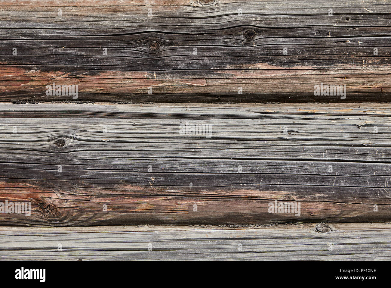 Log wall of wooden house, texture for background Stock Photo - Alamy