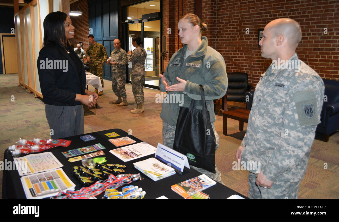 Jasmine Hart, a Child, Youth and School Services, interacts with ...