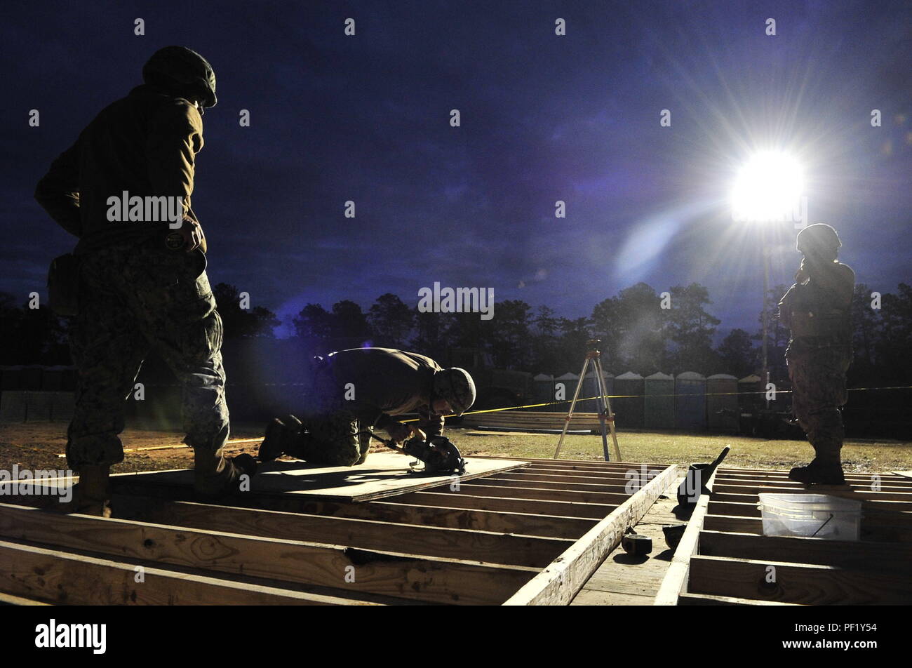CAMP SHELBY, Miss. (Feb. 24, 2016) Seabees assigned to Naval Mobile ...