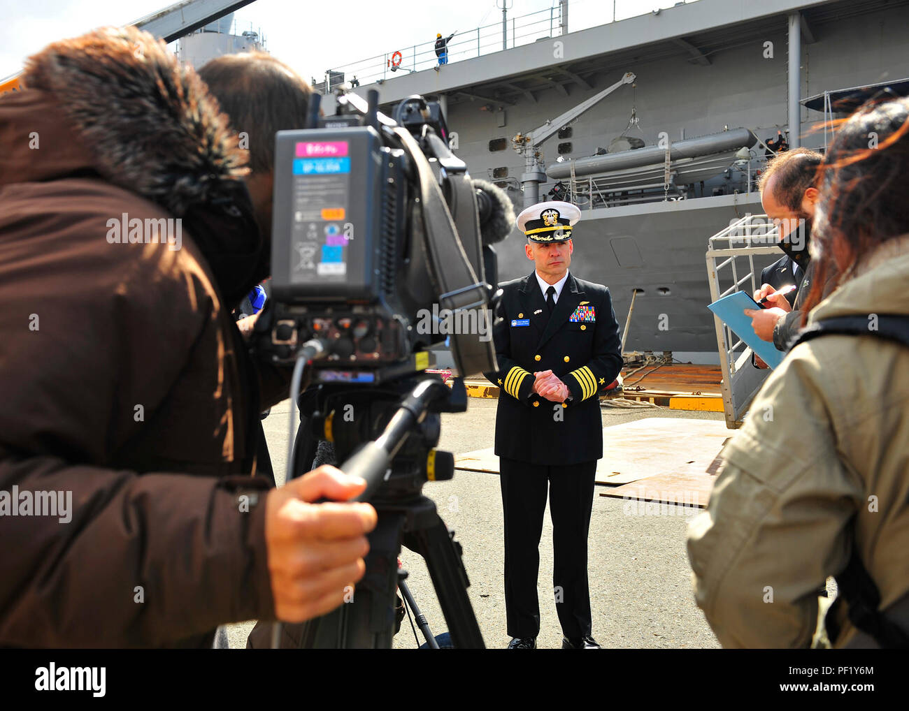 160224-N-KG618-015 OSAKA, Japan (Feb. 24, 2016) - Capt. Kyle P. Higgins ...