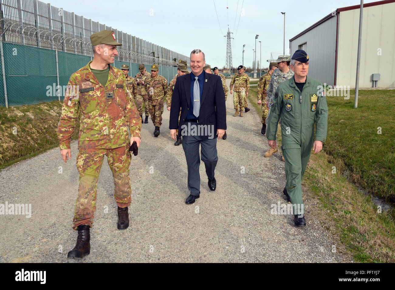 From left, Italian Army Brig. Gen. Michele Risi, Multinational Land ...