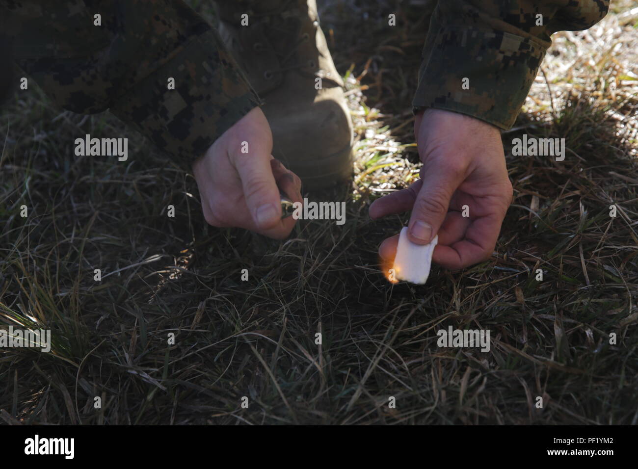 U S Marine Corps Gunnery Sgt Robert Timmons A Combat Engineer