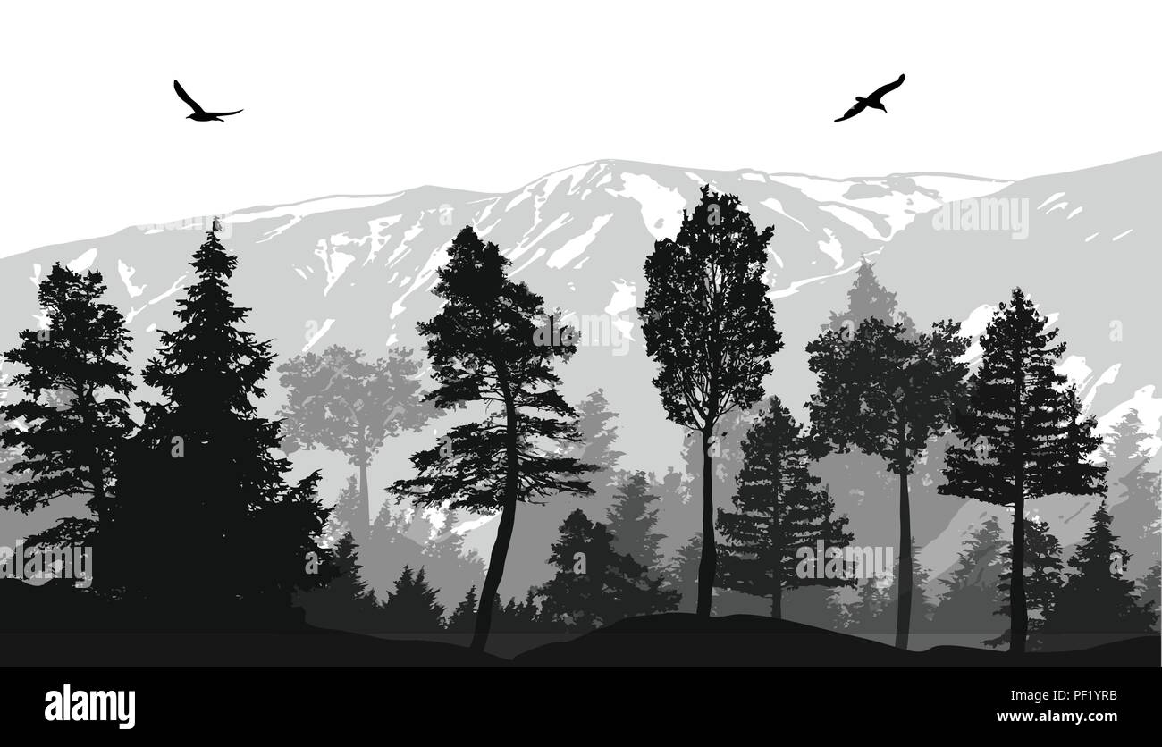 Landscape background vector Stock Vector Images - Alamy