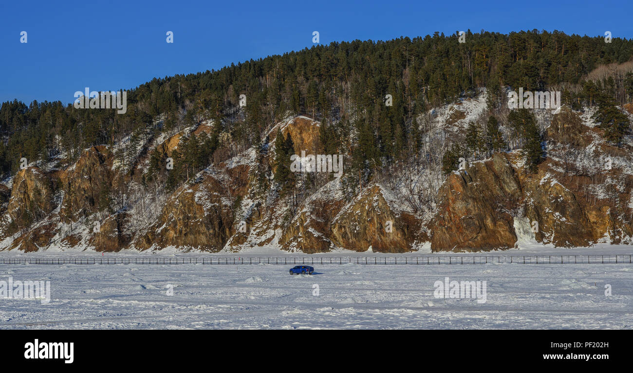 The Chinese–Russian border or the Sino–Russian border in Heilongjiang ...