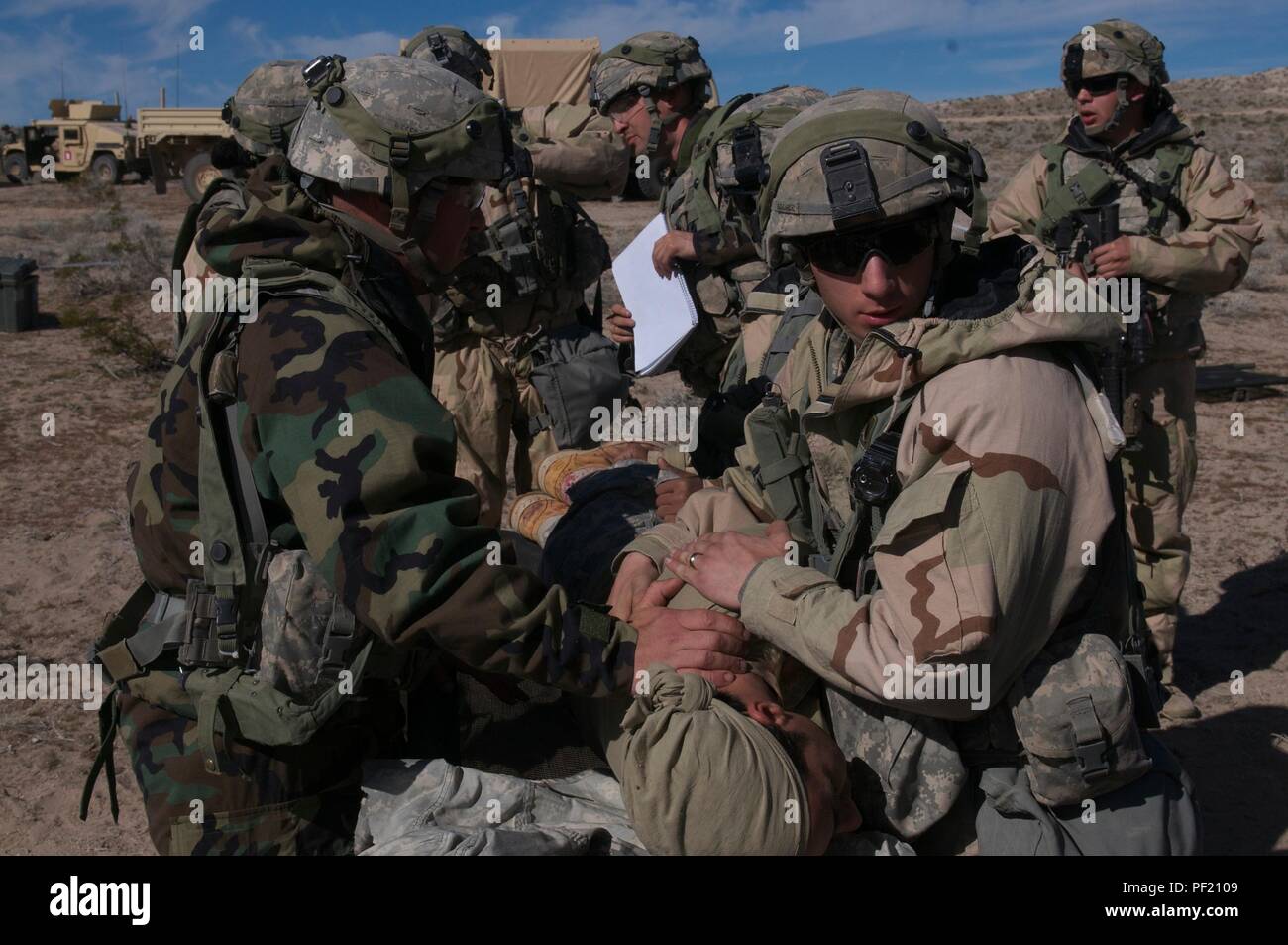 Medics from 1st Battalion, 12th Cavalry Regiment, 3rd Armored Brigade ...