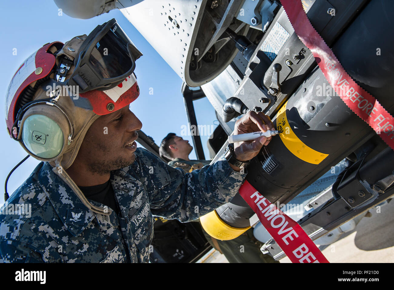 160224-N-CW570-0125 - Aviation Ordnanceman 3rd Class Isaiah Washington ...