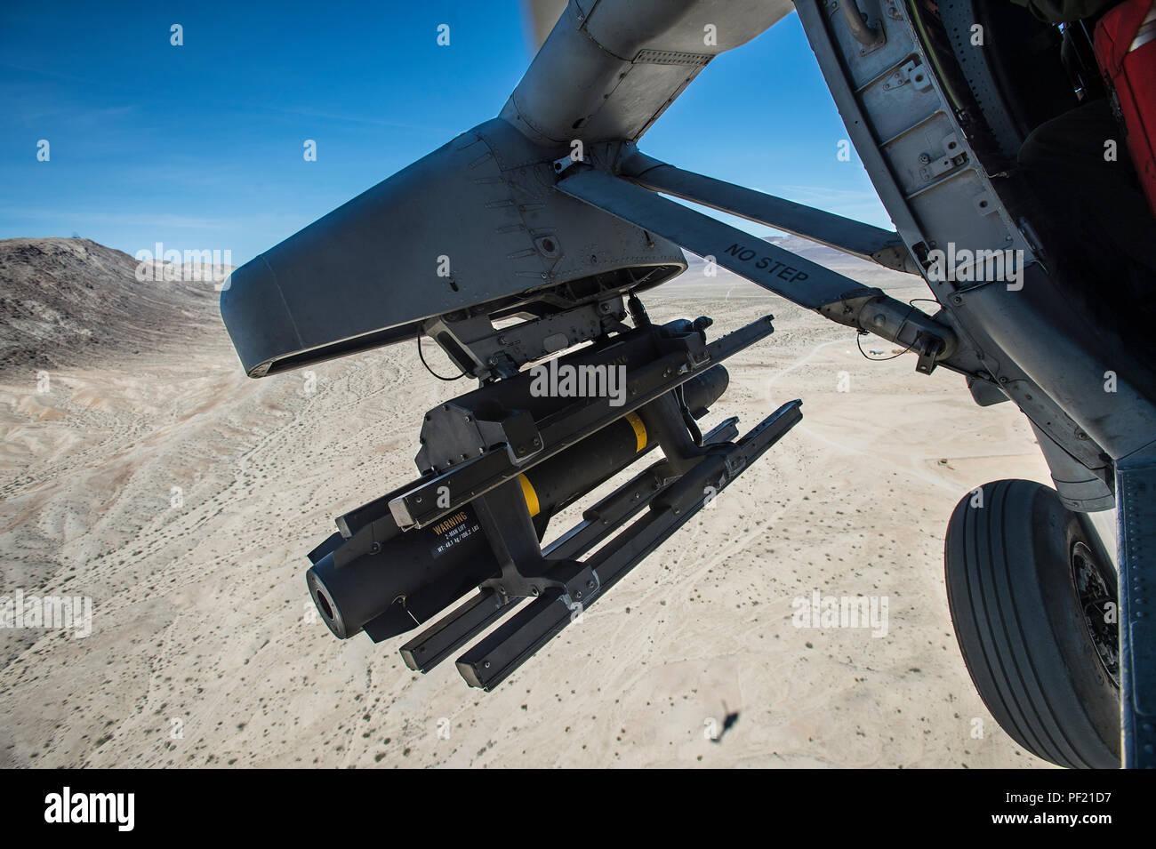 160224-N-CW570-0295 - An AGM-114B Hellfire missile prepares to be ...