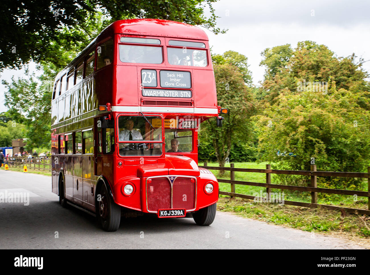 Red Routemaster London double decker bus, Imberbus day classic bus ...