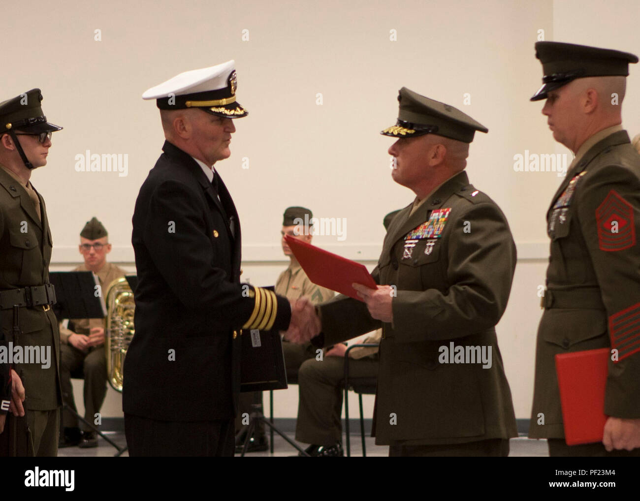 U.S. Marine Corps Brig. Gen. Austin E. Renforth, commanding general of ...