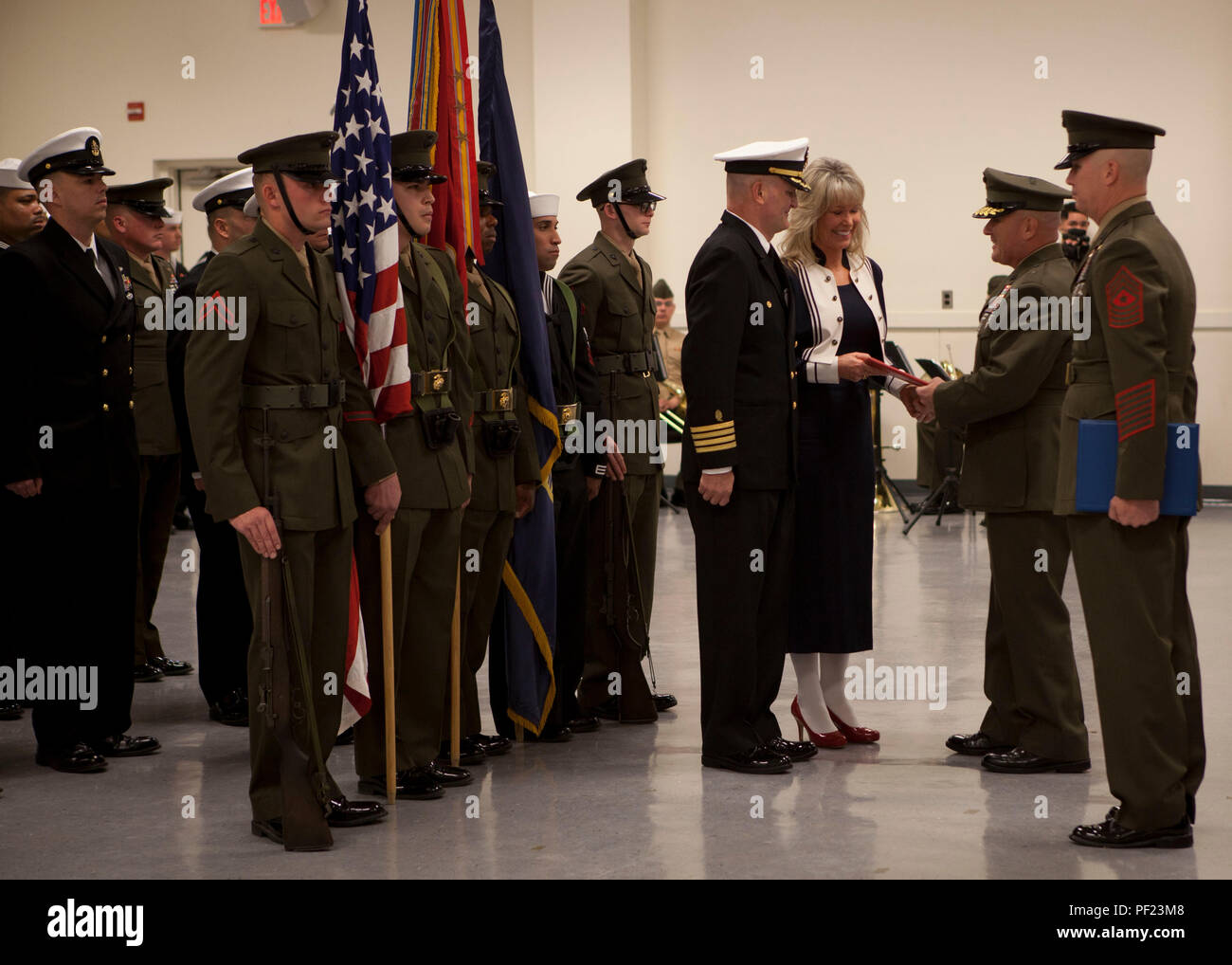 U.S. Marine Corps Brig. Gen. Austin E. Renforth, commanding general of ...