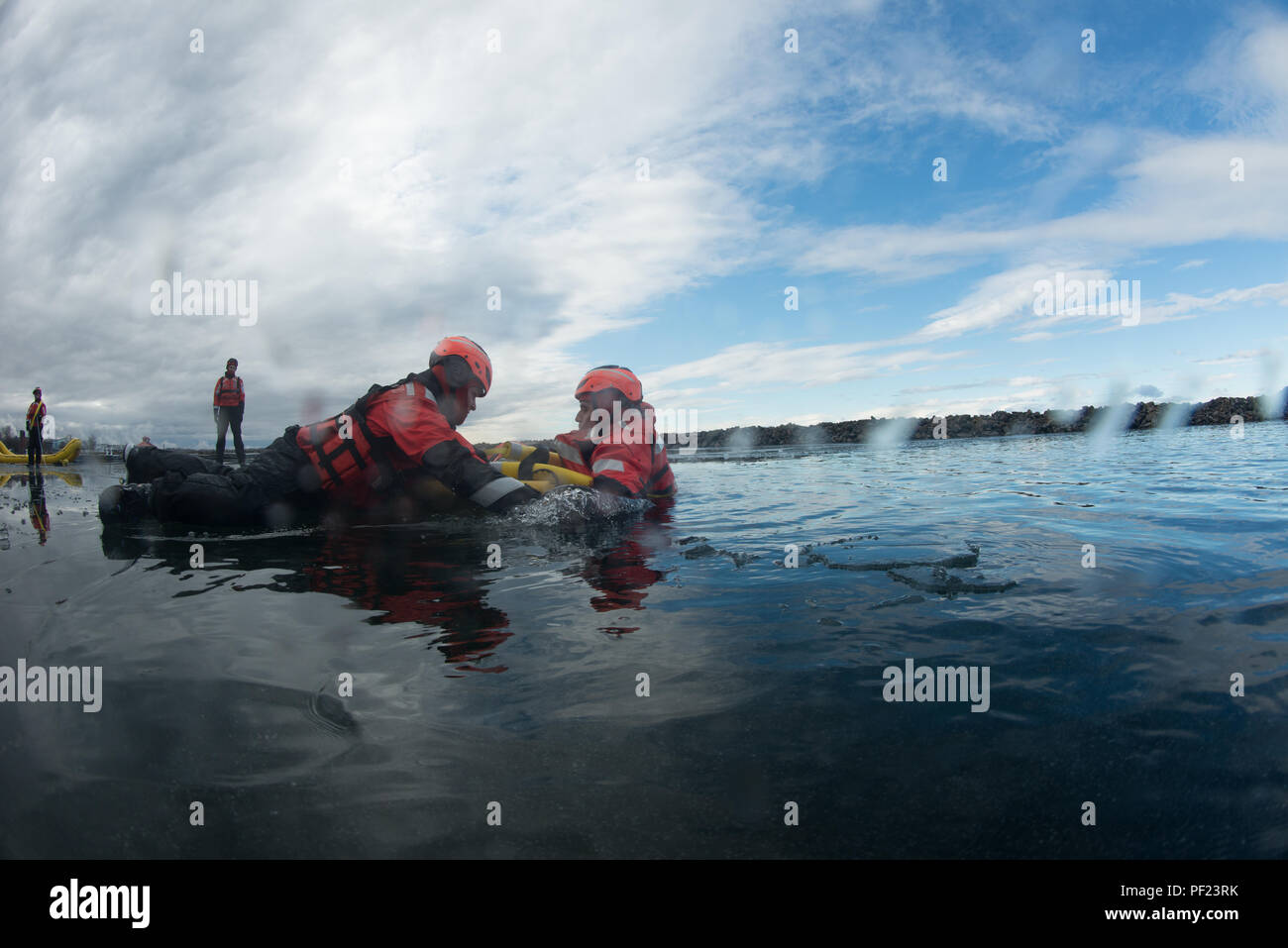 Coast guard ice rescue team hi-res stock photography and images - Alamy