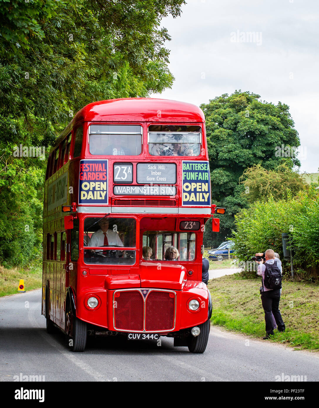 Red Routemaster London double decker bus, Imberbus day classic bus ...