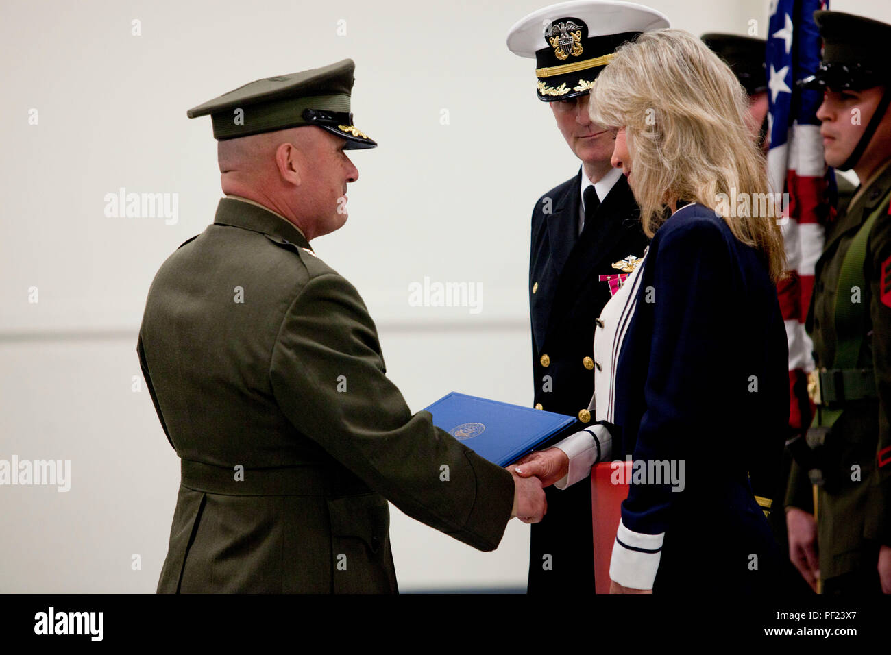 U.S. Marine Corps Brig. Gen. Austin E. Renforth, commanding general of ...