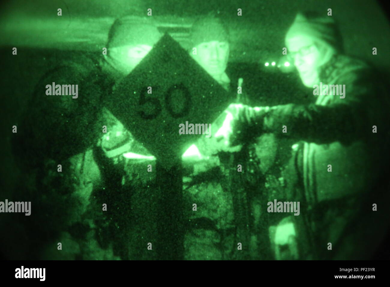 Marines from 3d LAAD Battalion conduct land navigation training at Fort ...