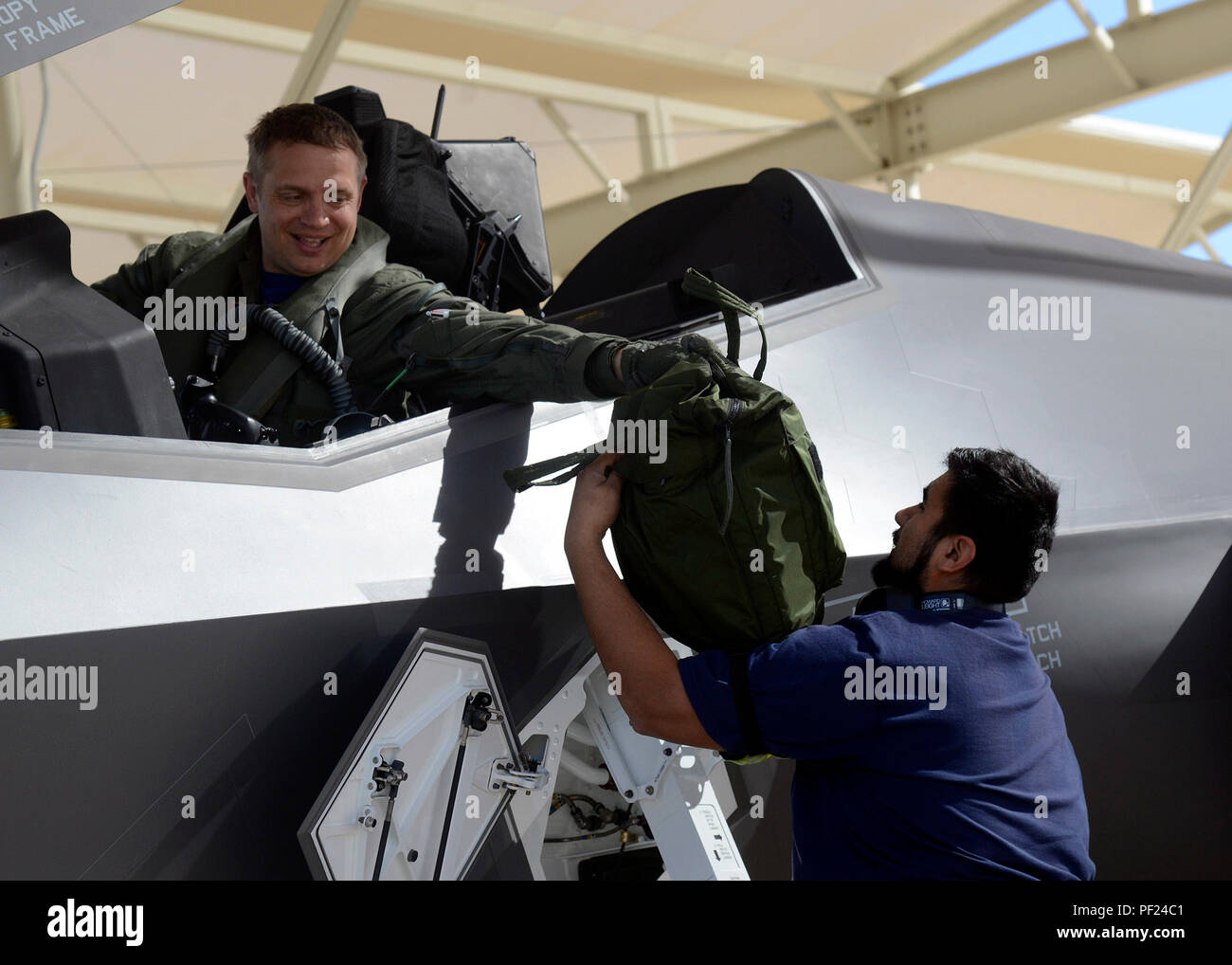 Lt. Col. Martin Tesli, 62nd Fighter Squadron Norwegian instructor pilot ...