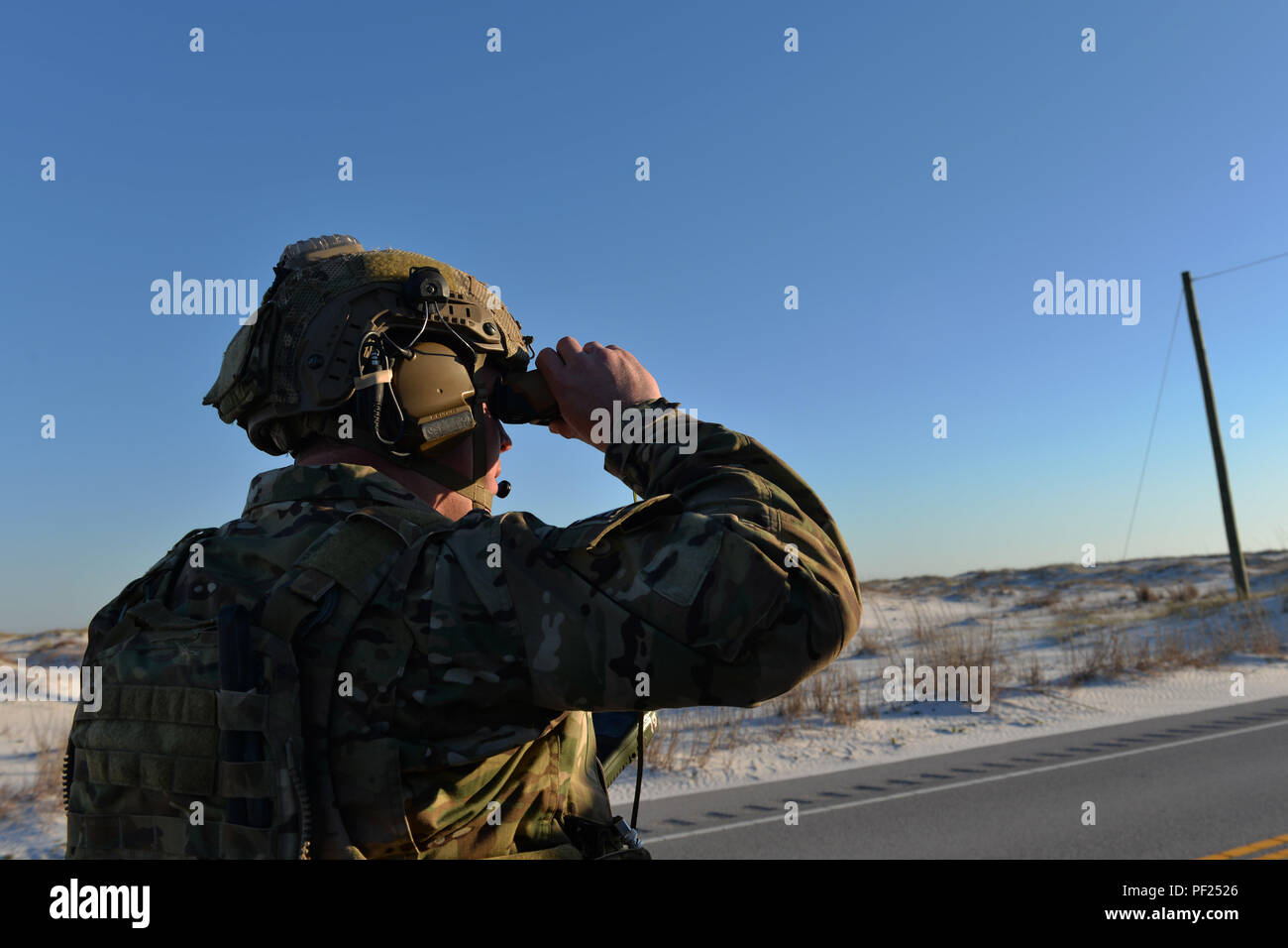 An Army Ranger from the 3rd Ranger Battalion, 75th Ranger Regiment ...