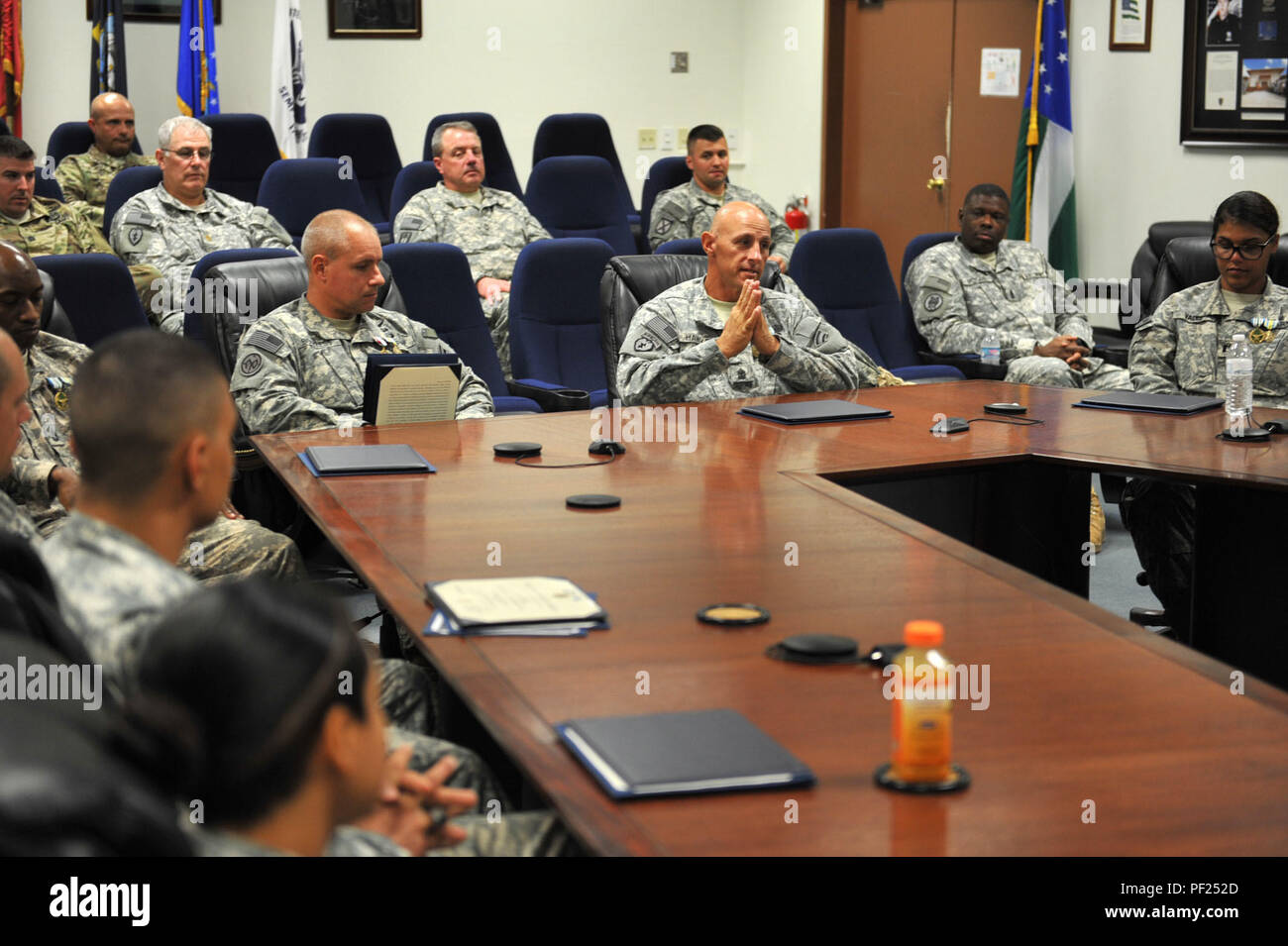Lt. Col. Todd M. Bookless, the deputy J3 director and Sgt. Maj. Nathan ...