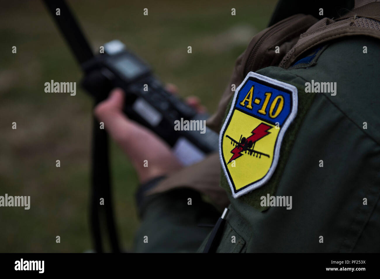 A patch is displayed on the shoulder of Italian air force Captain ...