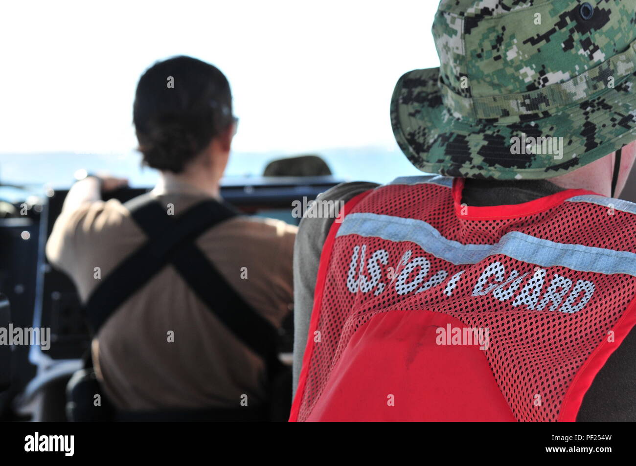 Members of Port Security Unit 313, assigned to the Maritime Security ...