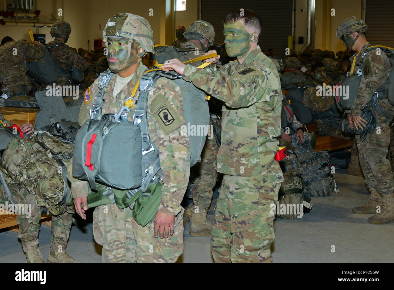 U.S. Army Sgt. 1st Class Charles Jacobs, left, and SSG Steven Oser ...