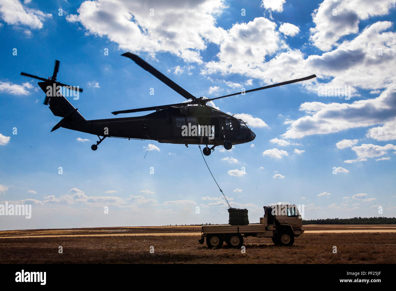 A UH-60 Black Hawk helicopter with the 1-150th Assault Helicopter ...